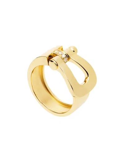 Fred Logo Diamond Ring In Yellow | ModeSens