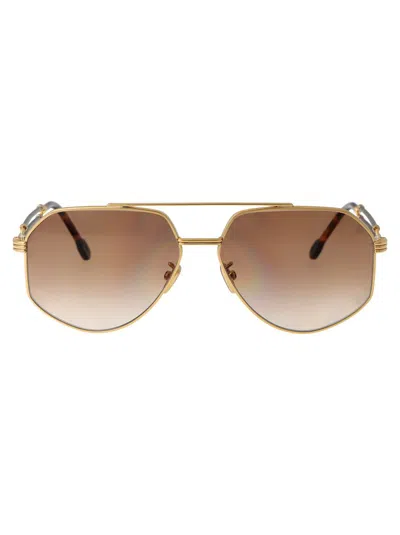 Fred Sunglasses In 30f Shiny Endura Gold / Gradient Brown | ModeSens
