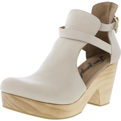 Free People Cedar Clog Womens Leather Almond Toe Clogs In Multi | ModeSens
