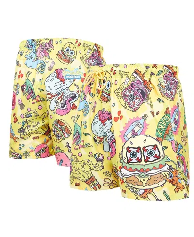 Freeze Max Men's Yellow Spongebob Squarepants Krabby Patty Bob Shorts ...