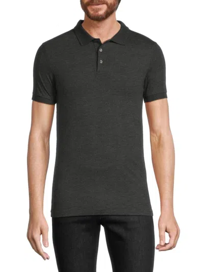 French Connection Men's Solid Polo In Charcoal | ModeSens