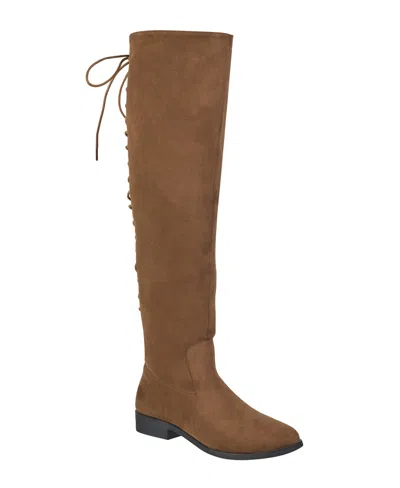 French Connection Women's Jasper On The Knee Boot In Brown | ModeSens