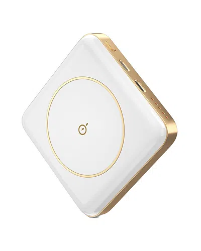 Fresh Fab Finds Magnetic Wireless Power Bank In Gold | ModeSens