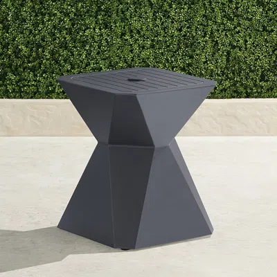 Frontgate Prism Aluminum Umbrella Table In Gray | ModeSens
