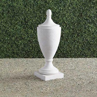 Frontgate Sculptural Urn Statue In White | ModeSens
