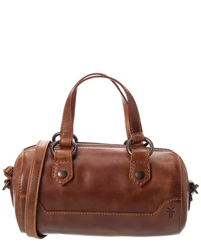Frye Melissa Mini Leather Barrel Bag In Brown | ModeSens