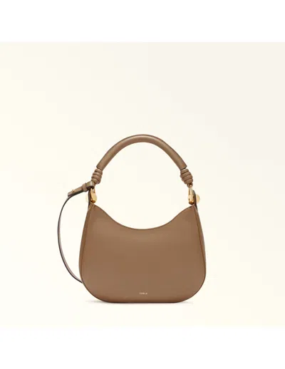 Furla Sfera S Shoulder Bag In Desert Color Leather In Brown | ModeSens