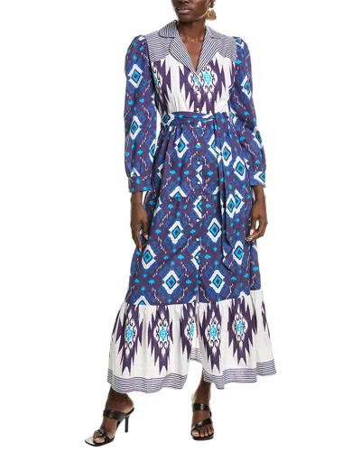 Garrie B Midi Shirtdress In Blue | ModeSens