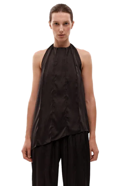 Gasanova Silk Top In Black | ModeSens