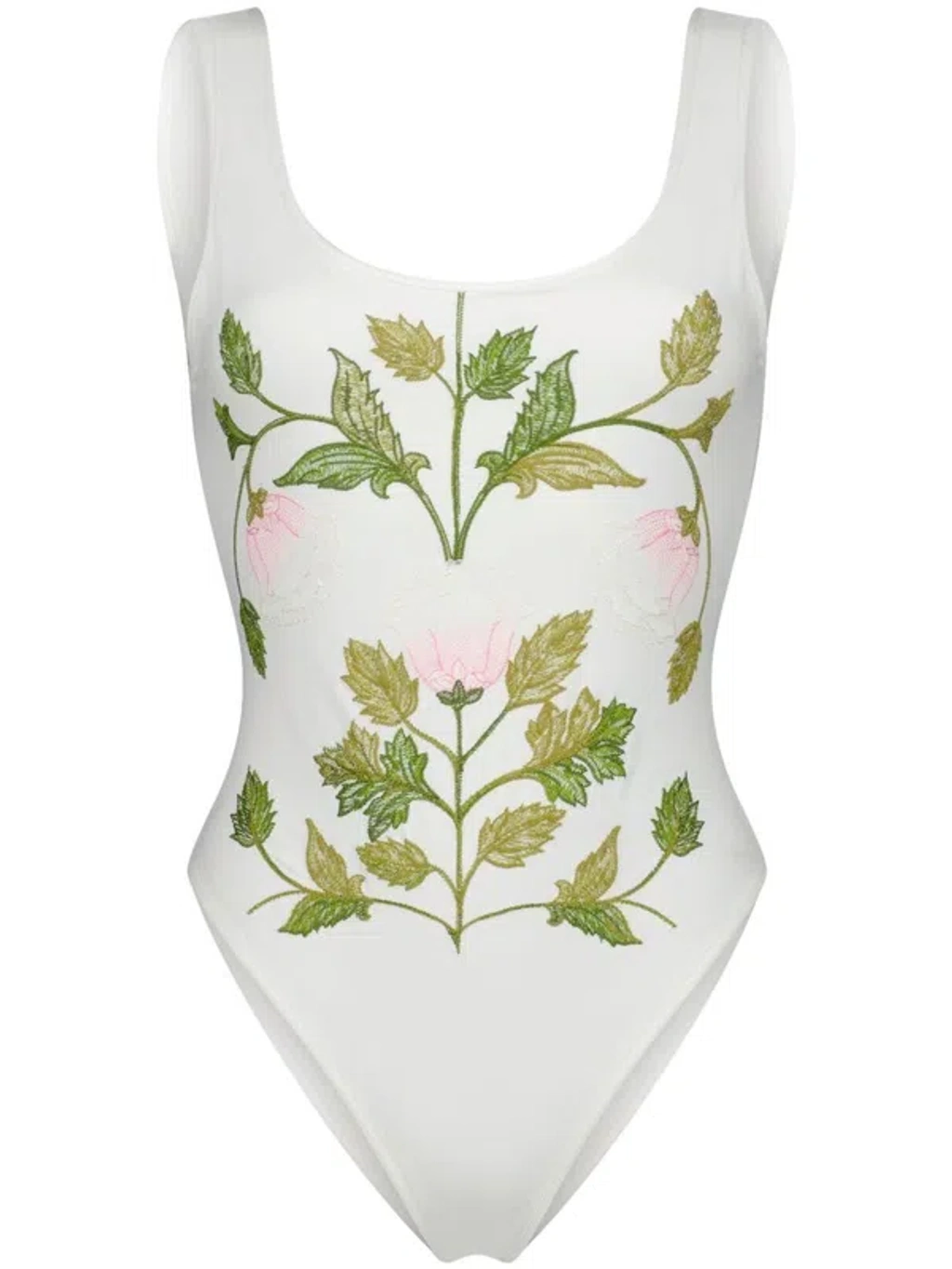 Giambattista Valli Embroidered One Piece Swimsuit In Multicolor | ModeSens