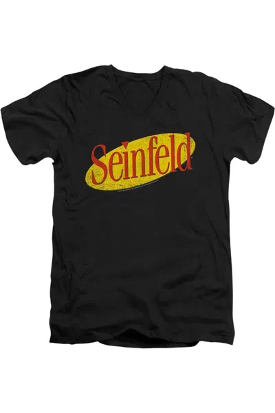 Gildan Seinfeld Seinfeld Logo Short Sleeve Adult V Neck Premium Cotton ...