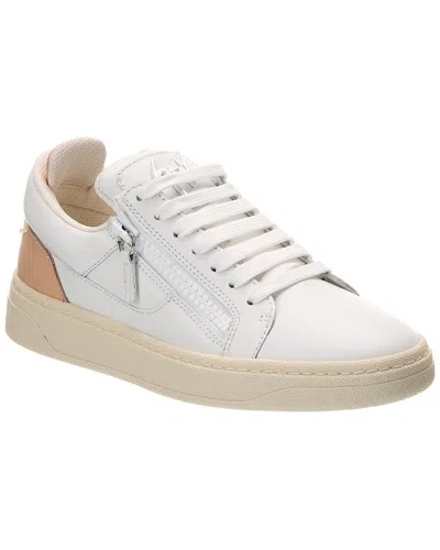 Giuseppe Zanotti Gz/94 Leather Sneaker In White | ModeSens