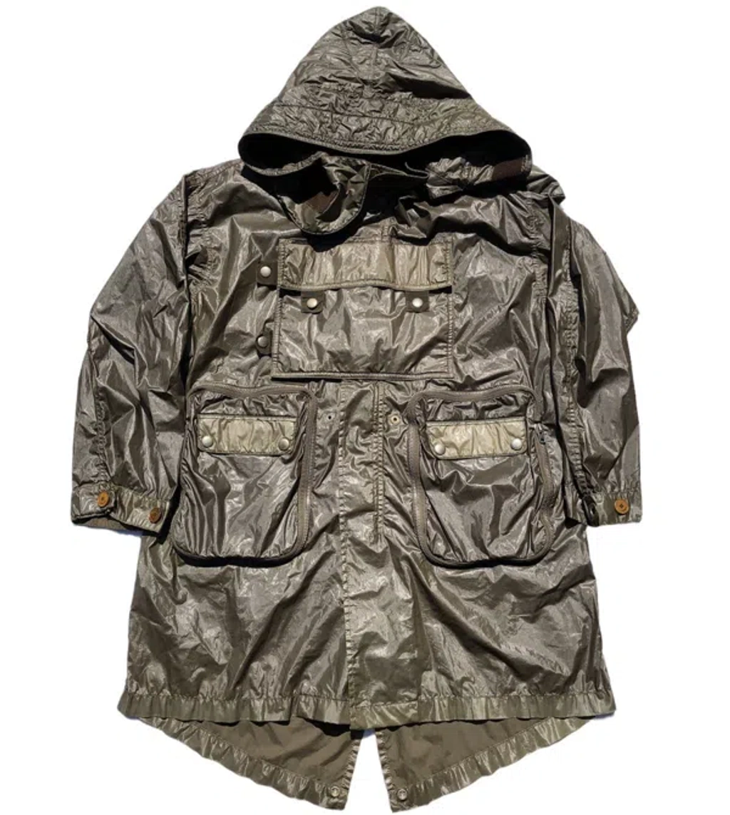 Pre-owned Givenchy Archive Army Runway Sample Parka Rain Jacket In Army ...