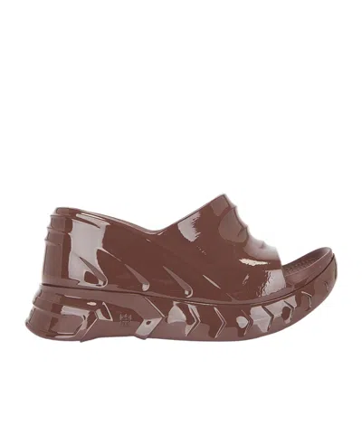 Givenchy Marshmallow Wedge Slides In Red | ModeSens