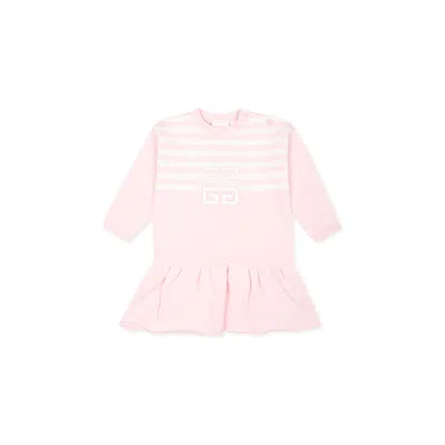 Givenchy Pink Dress For Baby Girl With Iconic 4g Motif | ModeSens