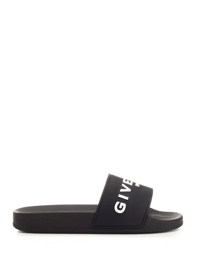 Givenchy Rubber Slide In Black | ModeSens