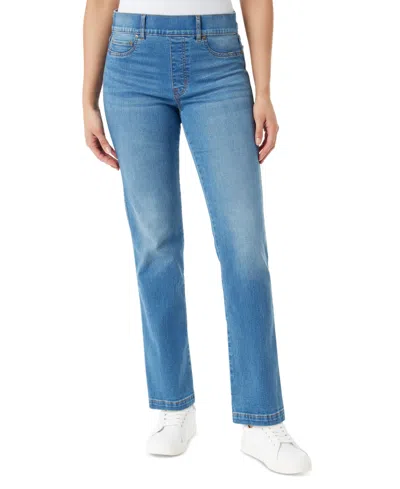 Gloria Vanderbilt Women's Shape Effect Pull-on Straight-leg Jeans In ...
