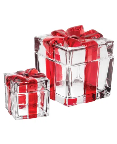 Godinger Small And Large Red Present Boxes, Set Of 2 | ModeSens