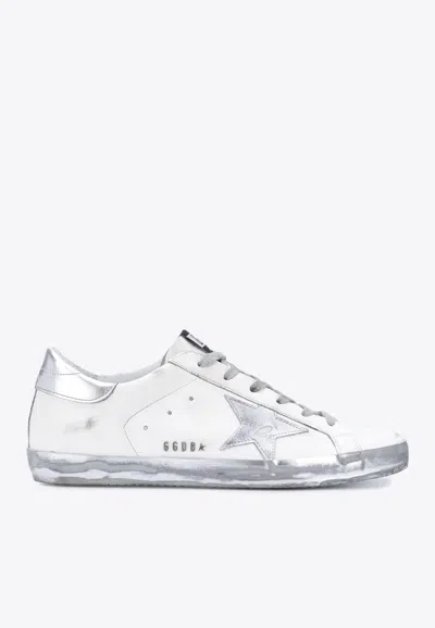 Golden Goose Db Super-star Distressed Low-top Sneakers In White | ModeSens
