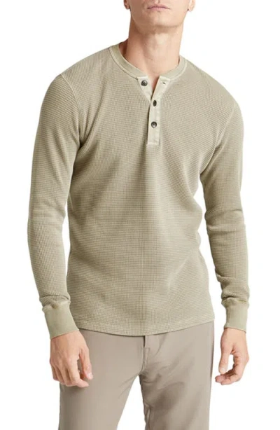 Goodlife Waffle Stitch Thermal Henley In Timber | ModeSens