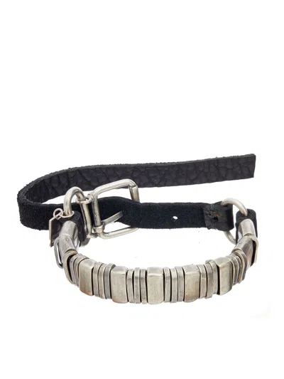 Goti Leather Bracelet + Silver 925 In Gold | ModeSens