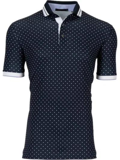 Greyson Clothiers Men's Racquet Icon Polo Shirt In Canal In Multi ...
