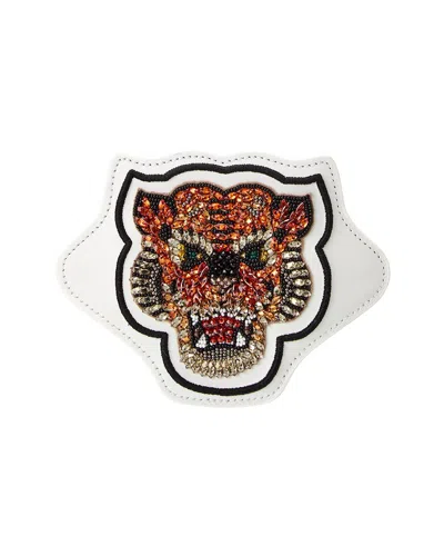 Gucci Angry Cat Leather Patch In White | ModeSens