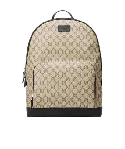 Gucci Gg Supreme Backpack In Nude | ModeSens
