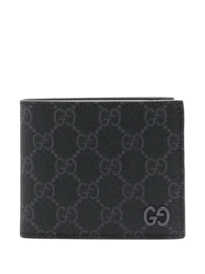 Gucci Gg Supreme Bifold Wallet In Black | ModeSens