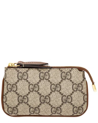 Gucci Gg Supreme Canvas & Leather Key Ring Coin Purse | ModeSens
