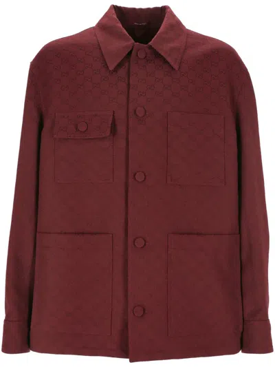 Gucci Jackets In Red | ModeSens