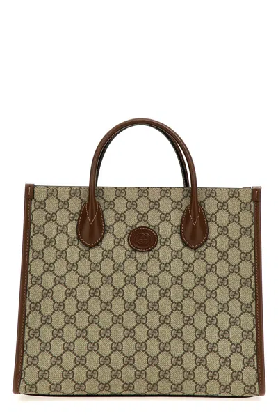 Gucci Women Small 'gg' Shopping Bag In Cream | ModeSens