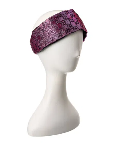Gucci Silk-blend Headband In Pink | ModeSens