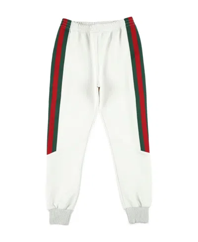 Gucci Web Stripe Track Pants In White | ModeSens