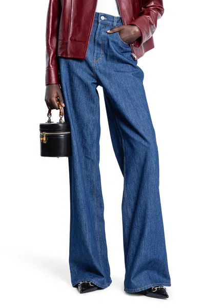 Gucci Woman Blue Jeans | ModeSens