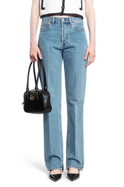 Gucci Woman Blue Jeans | ModeSens