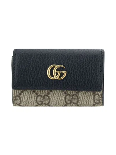 Gucci Women Gg Marmont Leather Key Case In Multicolor | ModeSens