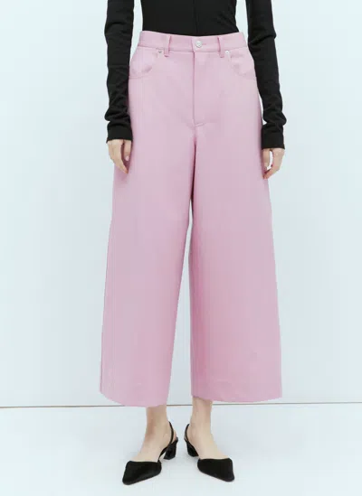 Gucci Wool Drill Pants In Pink | ModeSens