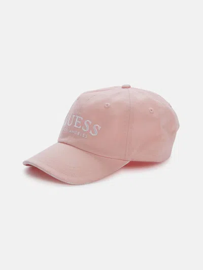 Guess Factory Logo Trim Baseball Hat In Pink | ModeSens