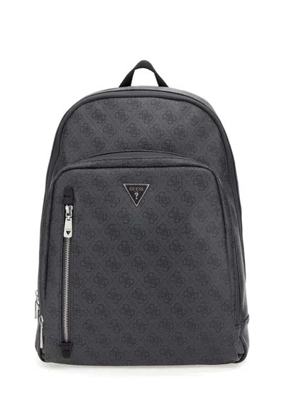 Guess Logo Backpack In Nero | ModeSens