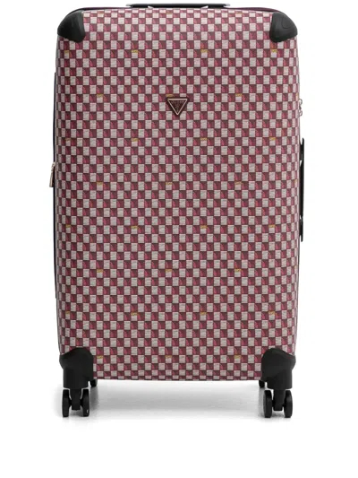 Guess Usa Wilder Luggage In Red | ModeSens