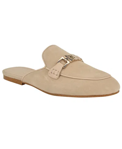 Guess Women's Bommy Slip On Mules In Light Natural | ModeSens