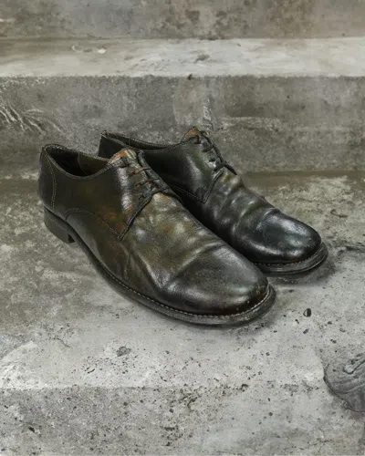 Pre-owned Guidi 992 Derby Shoes In Green | ModeSens