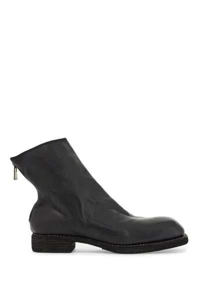 Guidi Black Leather Horsehide Men's Boots With Side Zip | ModeSens