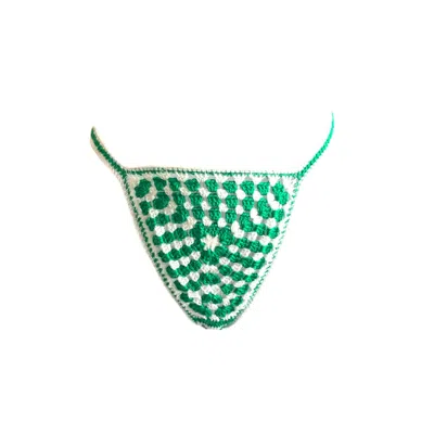 Gunes Swim Women's School Green Cheeky Bottom Granny-square Bikini ...