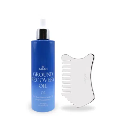 H Salon White / Silver / Blue Scalp Massage Set In Blue/white/silver ...