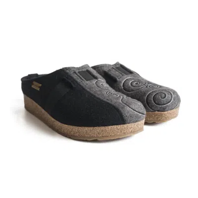 Haflinger Women's Magic 2 Tone Clogs In Black/grey In Multi | ModeSens