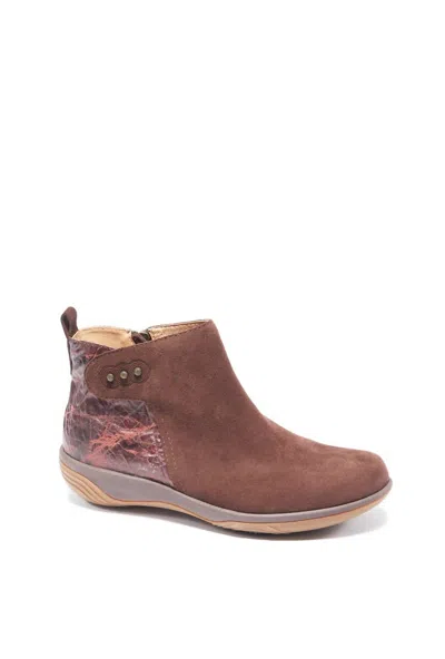 Halsa Footwear Althea Bootie In Dark Brown | ModeSens