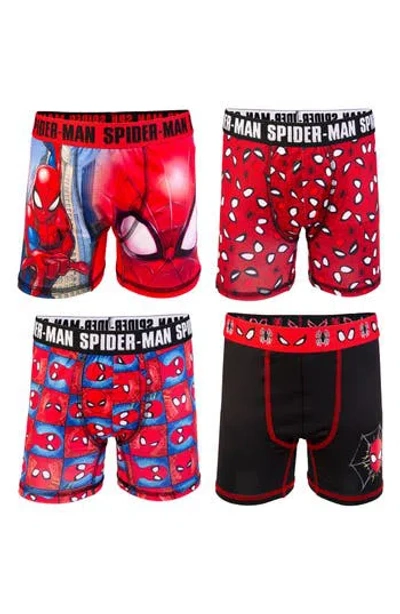 Handcraft Kids' Spider-man 4-pack Boxer Briefs In Assorted | ModeSens