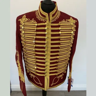 Pre-owned Handmade Napoleonic Hussar Uniform Military Style Tunic ...